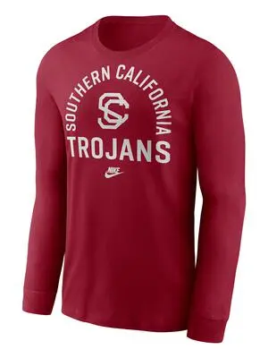 Nike Usc Legacy Arched Logo College Long-sleeve T-shirt - Red