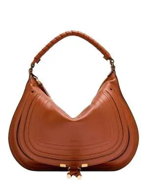 Chloé Marcie Medium Leather Shoulder Bag - Brown