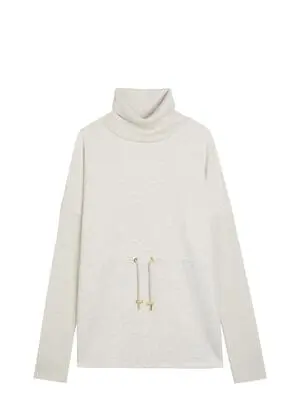Varley Ethel Toggle-waist Sweatshirt - Ivory