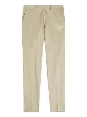 LARDINI Tapered-leg Stretch-cotton Trousers - Beige