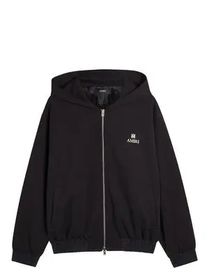 Amiri Ma Logo Hooded Jersey Jacket - Black