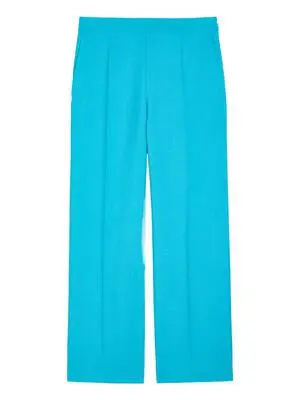 Chloé Straight-leg Wool Trousers - Blue