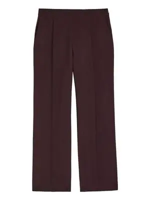 Chloé Straight-leg Wool Trousers - Purple