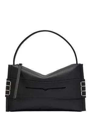 JW Anderson Loafer Leather Shoulder Bag - Black