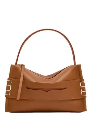 JW Anderson Loafer Leather Shoulder Bag - Tan