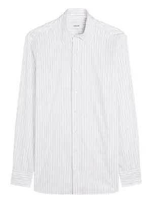 LARDINI Striped Cotton Shirt - White