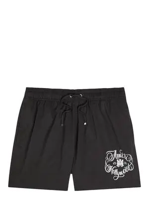 Amiri Printed Swim Shorts - Black