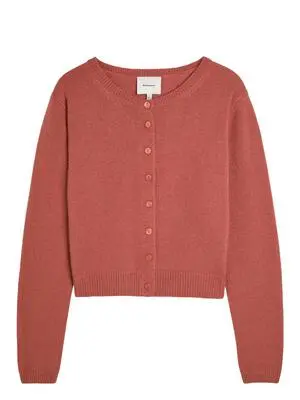 REFORMATION Clara Cashmere Cardigan - Red