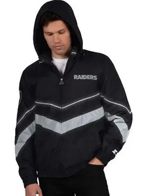STARTER Las Vegas Raiders Thursday Night Gridiron Full-zip Jacket - Black