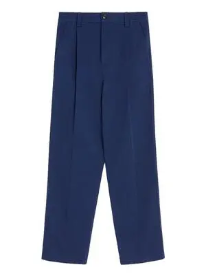 Valentino Garavani Cotton Gabardine Chino Fit Trousers - Cobalt