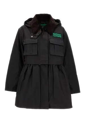 Barbour X Ganni Waxed Jacket - Multicolor