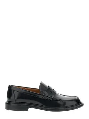 Givenchy Brushed Leather Loafers - Black