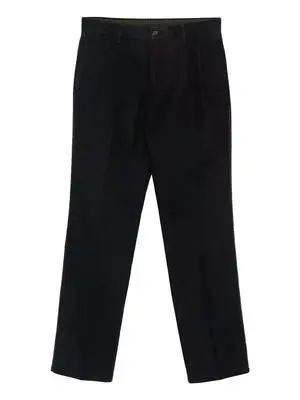 Aspesi Pleated Cotton Trousers - Black