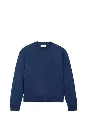 Ami Ami De Coeur Embroidered Sweatshirt Blue