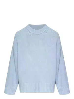SAMSOE SAMSOE Sakeiku Ribbed Crew-neck Sweater - Blue