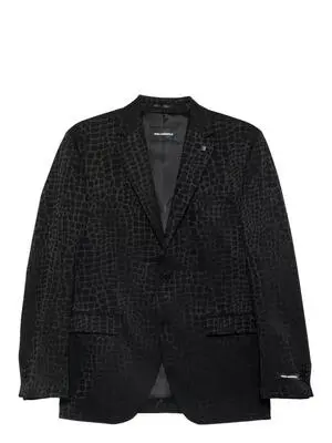 Karl Lagerfeld Clever Patterned Blazer - Black