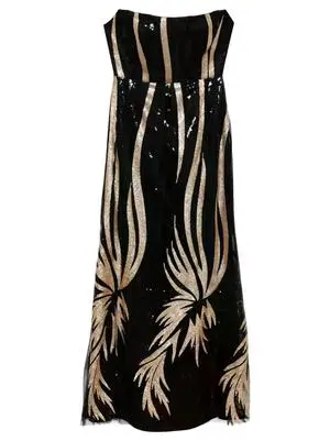 BLAKLACE Embellished Maxi Dress - Black