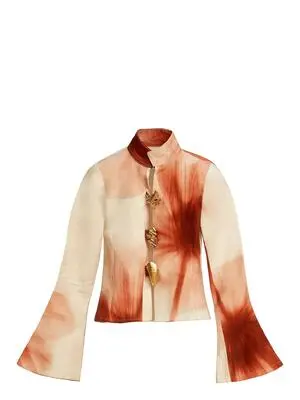 ORANGE CULTURE Bloom Floral-printed Long-sleeve Top - Multi