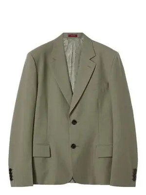 Gucci Single-breasted Dry Wool Jacket - Green