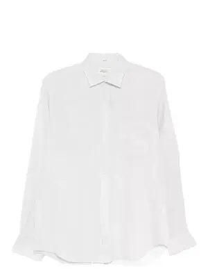 Hartford Linen Shirt Blue