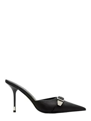 Femme La Venetia Pointed-toe Mules - Black
