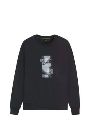 Hugo Graphic-print Sweatshirt - Blue
