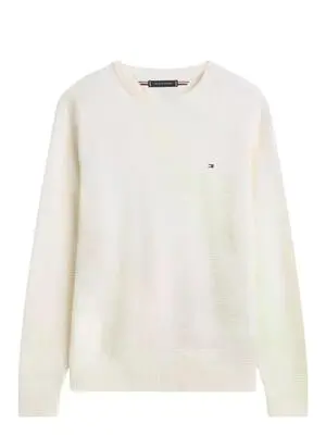 Tommy Hilfiger Textured Knit Sweater - White
