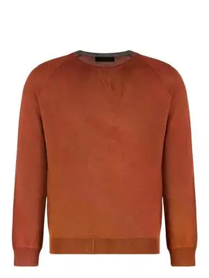 MOORER Raglan Crew-neck Sweater - Orange