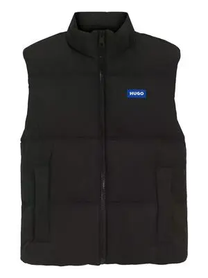 Hugo Quilted Zip-up Gilet - Black