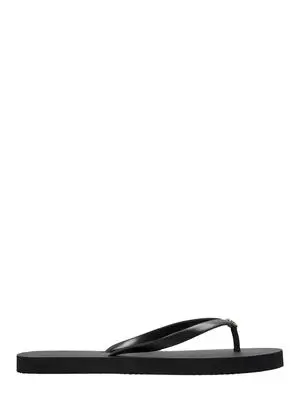 Melissa Odabash Logo Flip Flops - Black