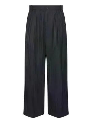 HED MAYNER Draped Striped Trousers
