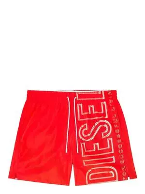 DIESEL® Logo Swim Shorts - Red