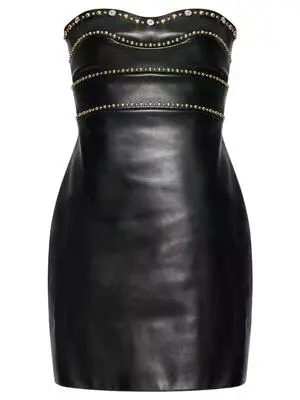 Versace Studded-embellishment Mini Dress - Black
