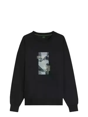 Hugo Graphic-print Sweatshirt - Black