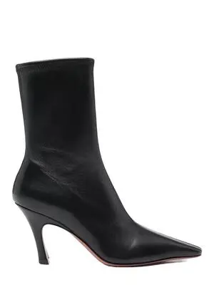 Amina Muaddi Jamie Ankle Boots - Black