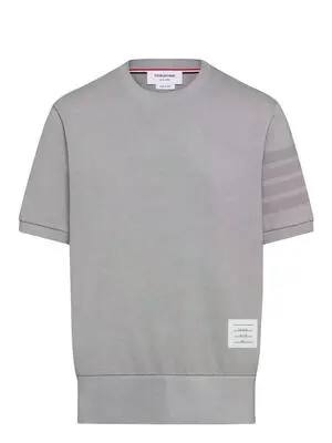 Thom Browne 4-bar Cotton T-shirt - Grey