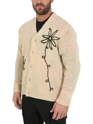 NN07 Mika Floral-Embroidered V-Neck Jacket