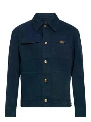Versace Buttoned Patch Pocket Jacket - Blue