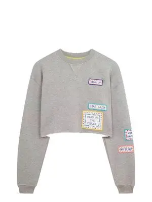 Mira Mikati Patch-detail Sweatshirt - Grey