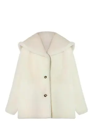 Alberta Ferretti Reversible Button-fastening Coat - White