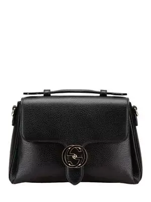 Gucci Interlocking G Satchel - Black