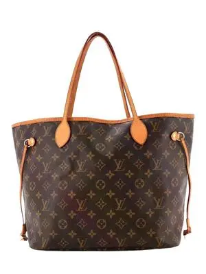 LOUIS VUITTON Neverfull Mm Monogram Canvas Tote Bag - Brown