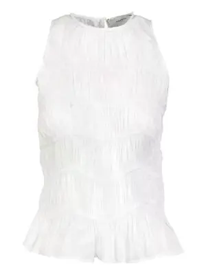 Merlette Josette Ruffled Tank Top - White