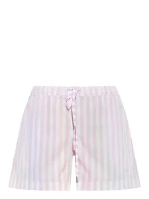 Hunza G Striped Embroidered Shorts - Pink
