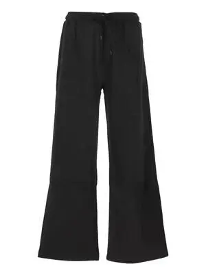 K-WAY Drawstring-waist Wide-leg Track Pants - Black