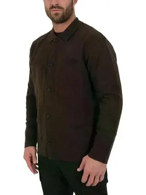 Nn07 Jonas Buttoned Shirt Jacket - Brown