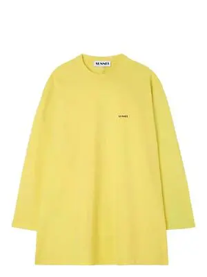 Sunnei Mega Long-sleeve T-shirt - Yellow