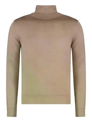 MOORER Roll-neck Sweater - Neutrals