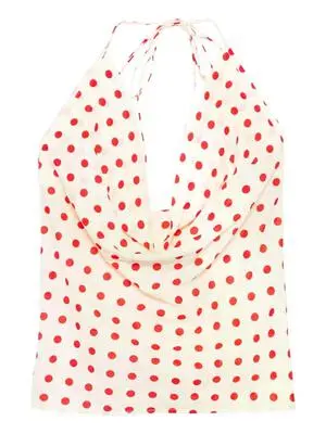 BLAKLACE Polka Dot Top - Polka Red