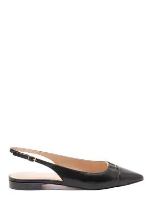 TWINSET Buckle Strap Slingback Pumps - Black